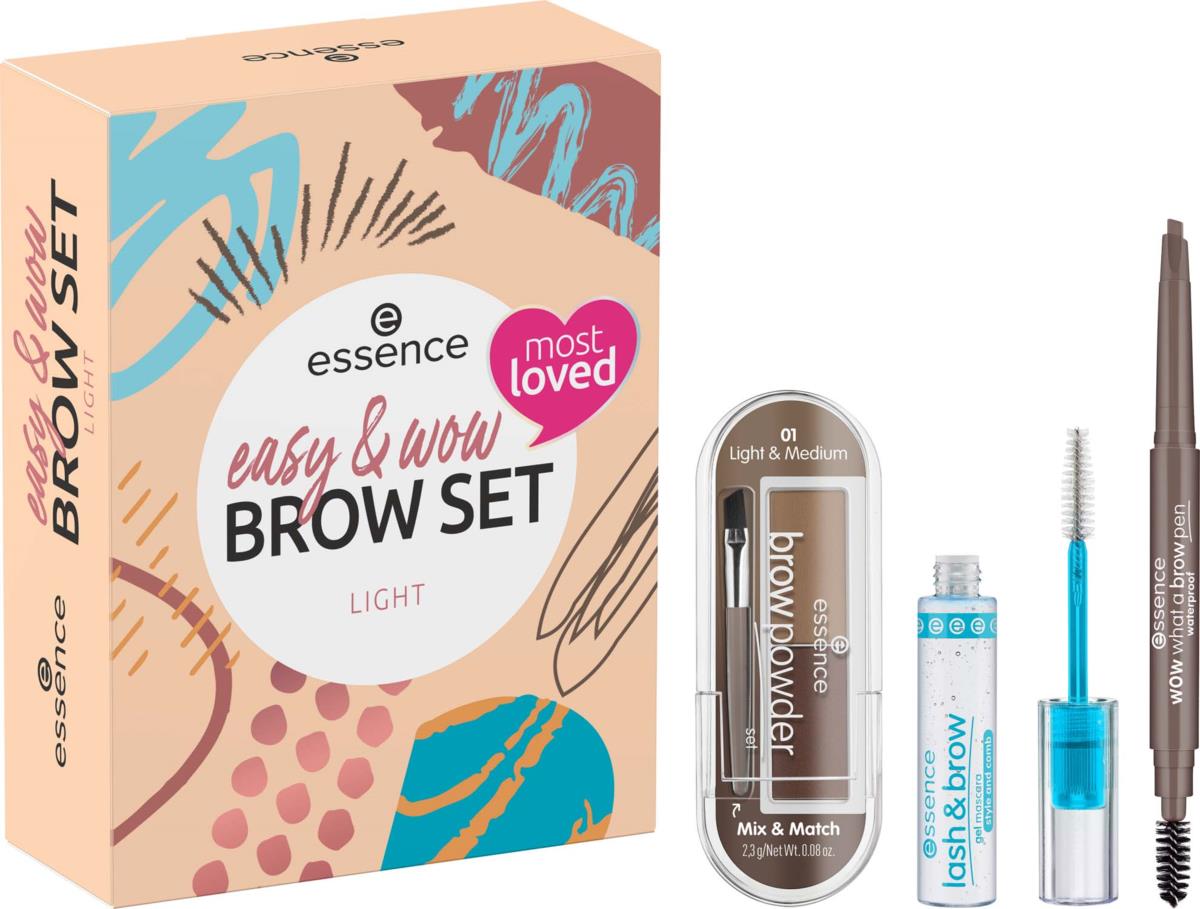 essence Easy & Wow Brow Set Light | lyko.com
