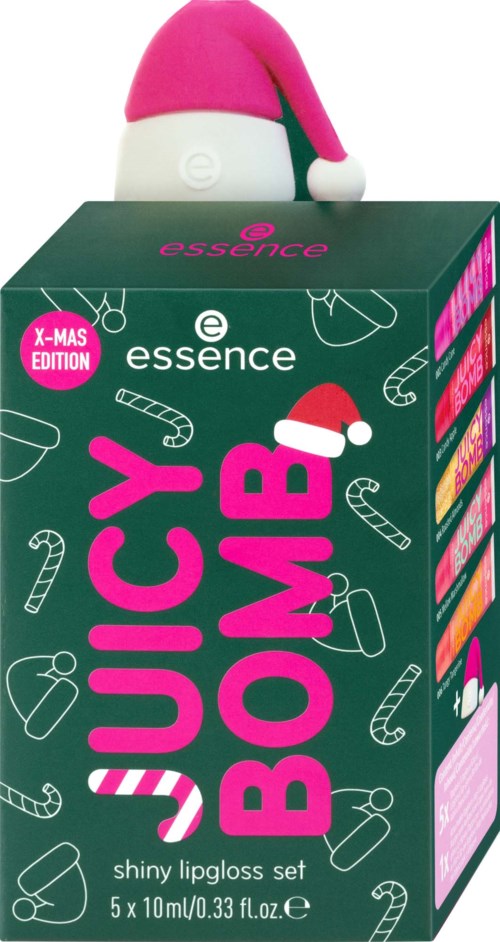 essence Juicy Bomb Xmas Edition Shiny Lipgloss Set | lyko.com