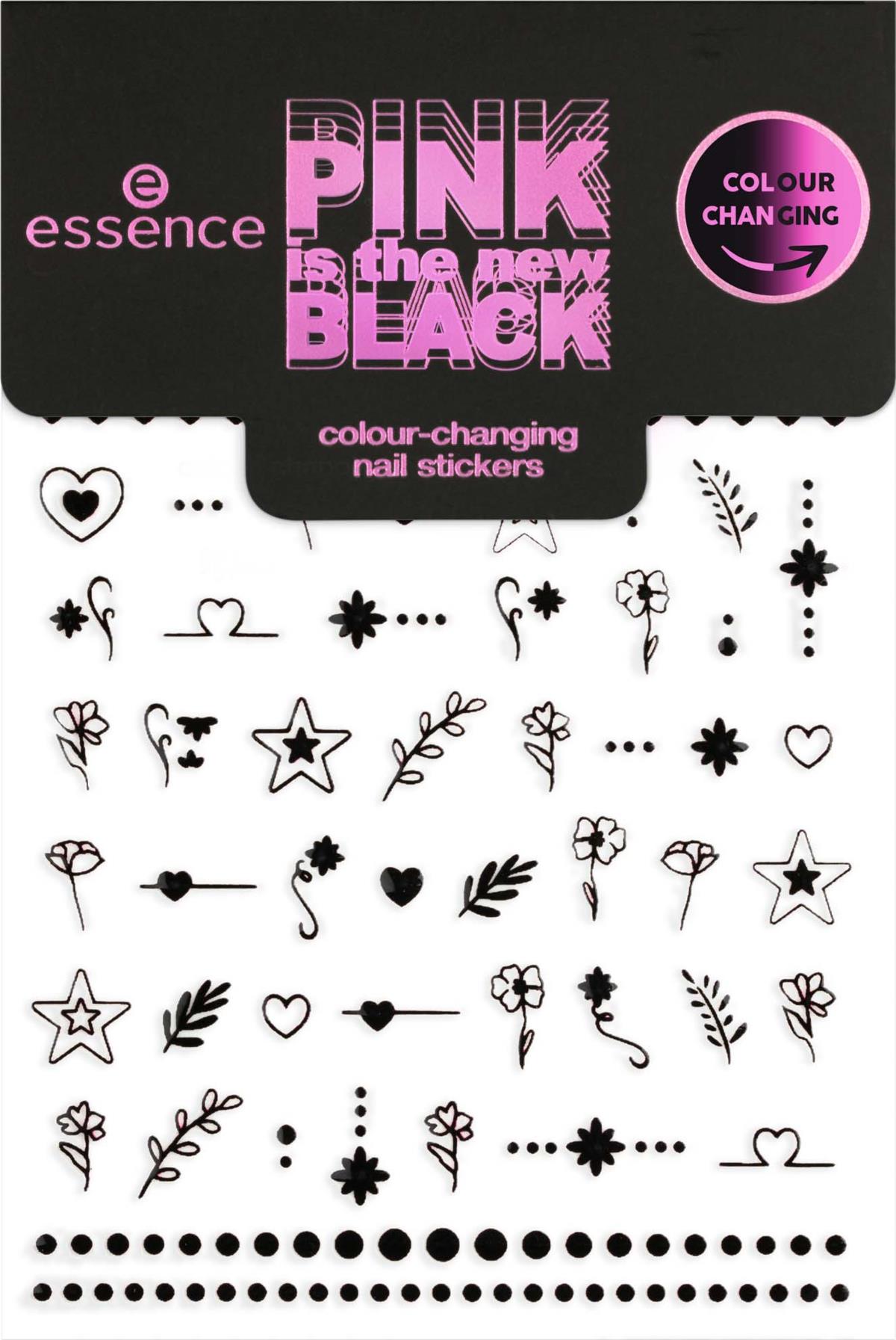 essence PINK is the new BLACK Colour-changing Nail Stickers | lyko.com