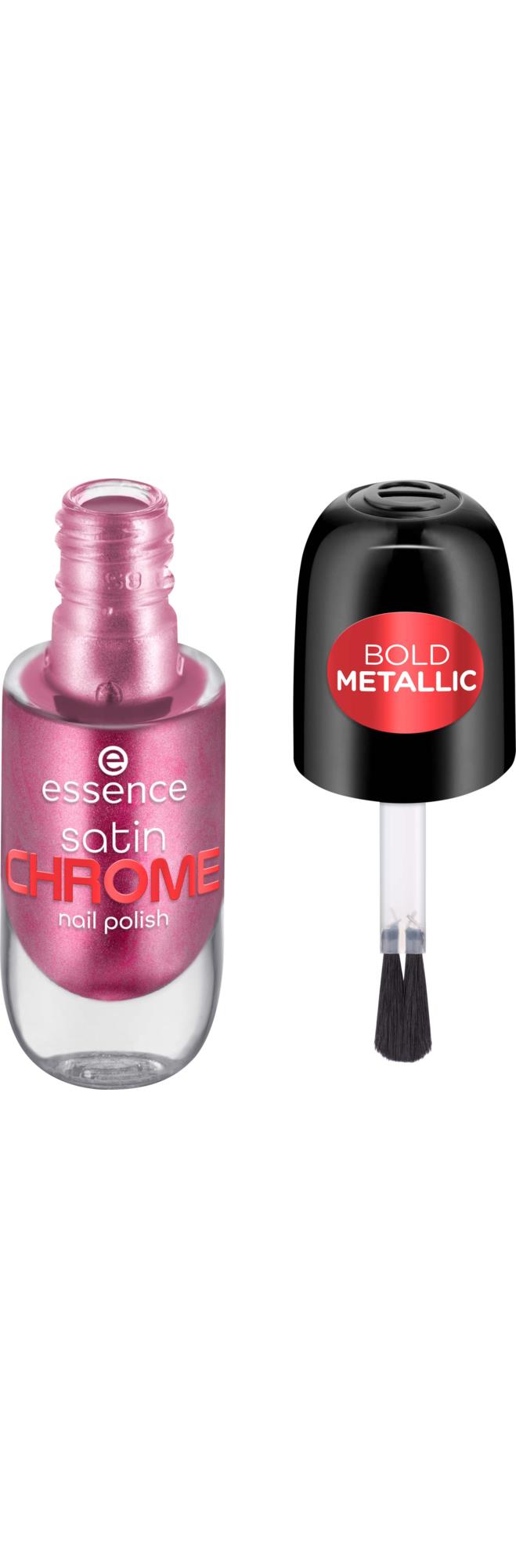 essence Satin Chrome Nail Polish 03 Meta Maroon | lyko.com