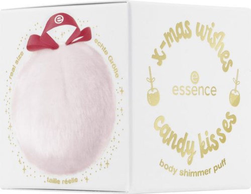 essence x-mas wishes candy kisses body shimmer puff 01 | lyko.com