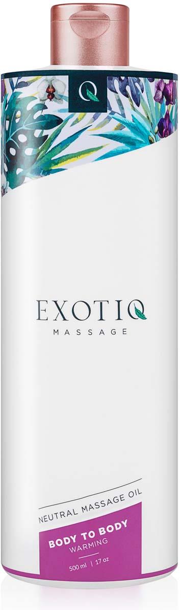 Exotiq Body To Body Neutral Warming Massage Oil 500 ml | lyko.com