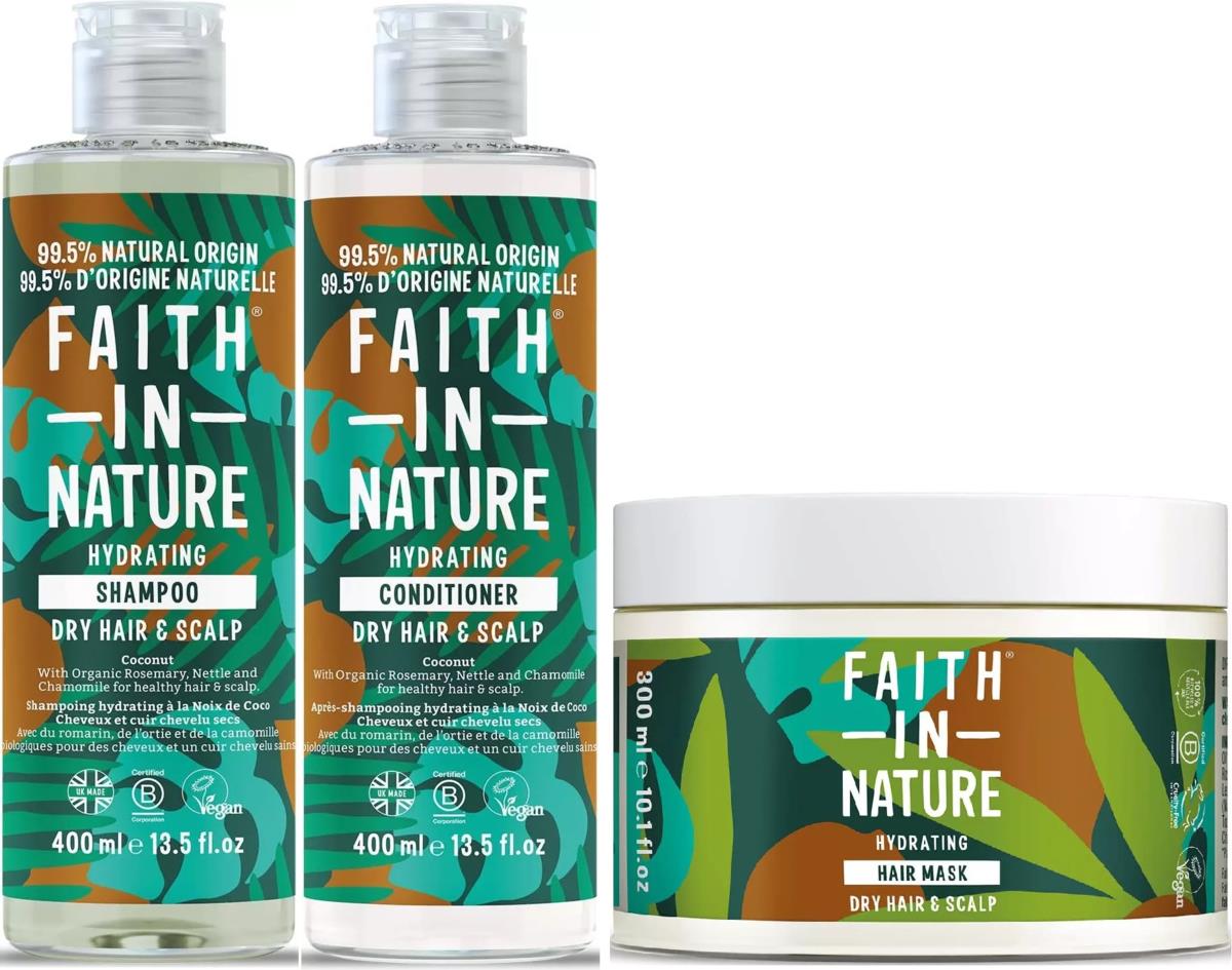 Faith In Nature Bundle Coconut Shampoo 400 ml & Conditioner 400 ml ...