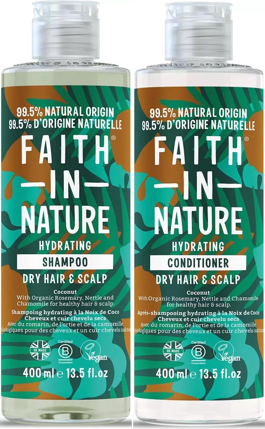 Faith In Nature Bundle Coconut Shampoo 400 ml & Conditioner 400 ml ...