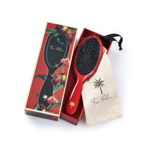Fan Palm Medium Red Poppy Brush | lyko.com