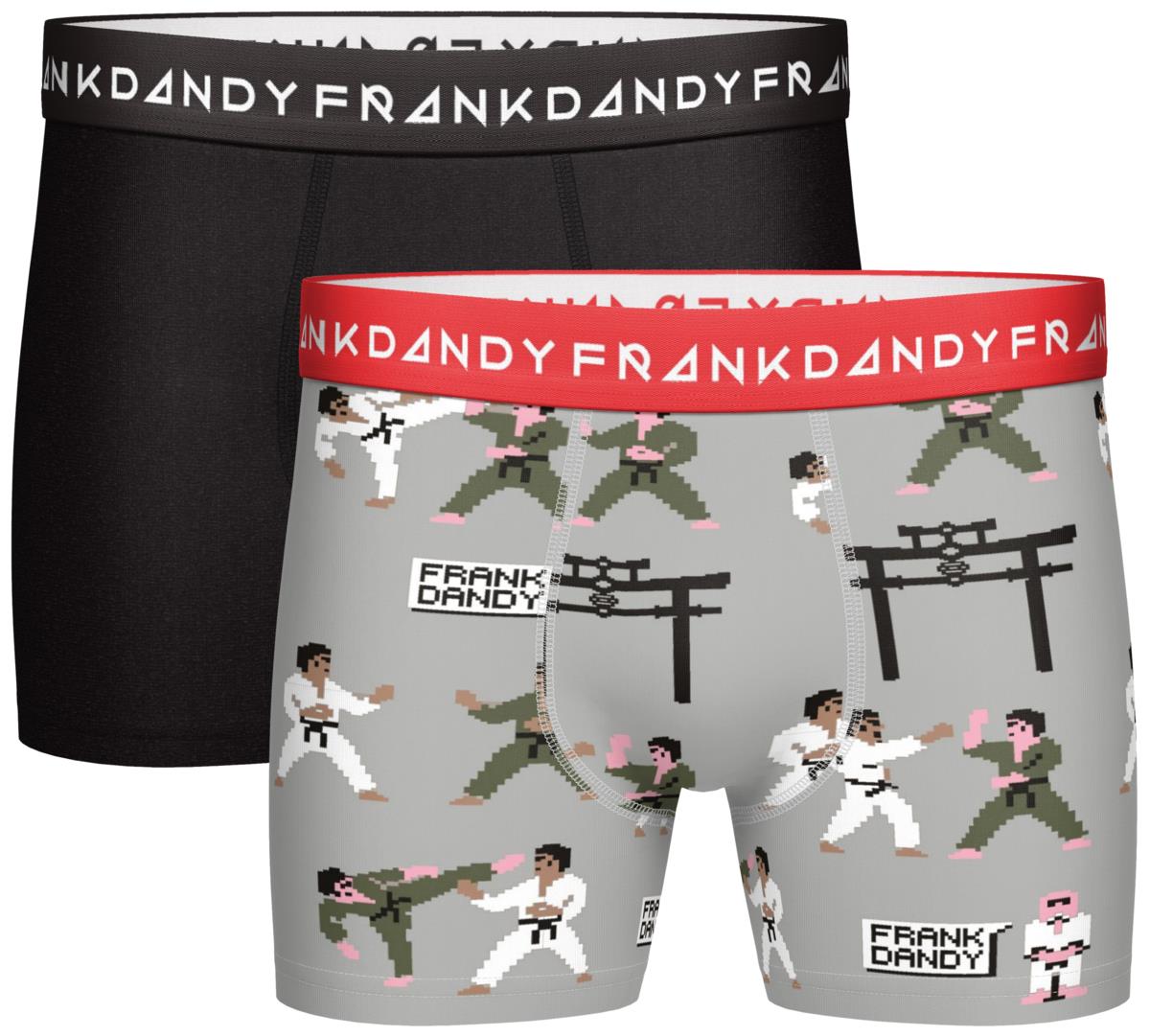 Frank Dandy Vår 2017 2-pack Pixel Sensei Boxer Black/Light Grey M ...