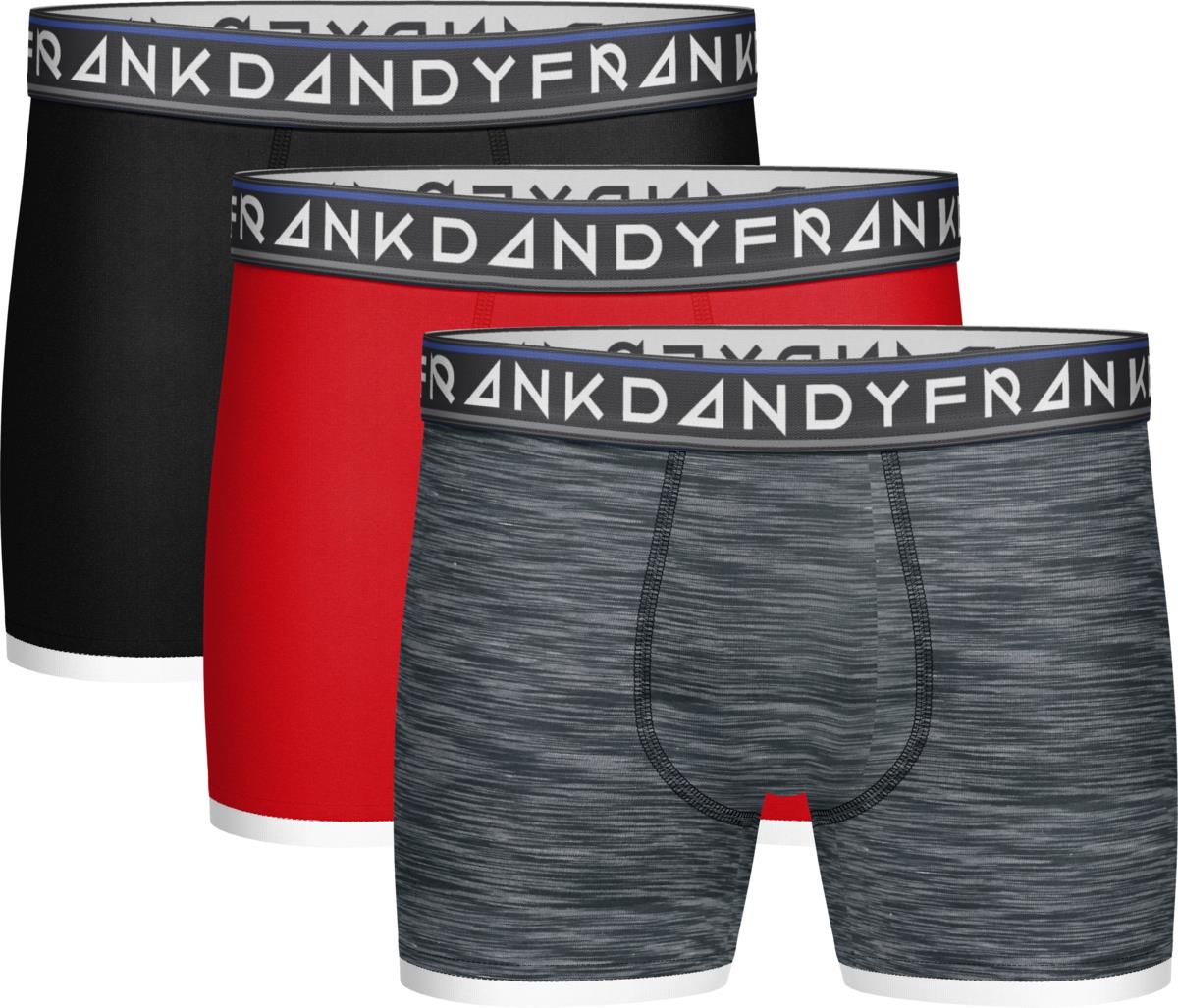 Frank Dandy Höst 2018 3-pack St Paul Bamboo Boxer Black/Deep Red/Space ...