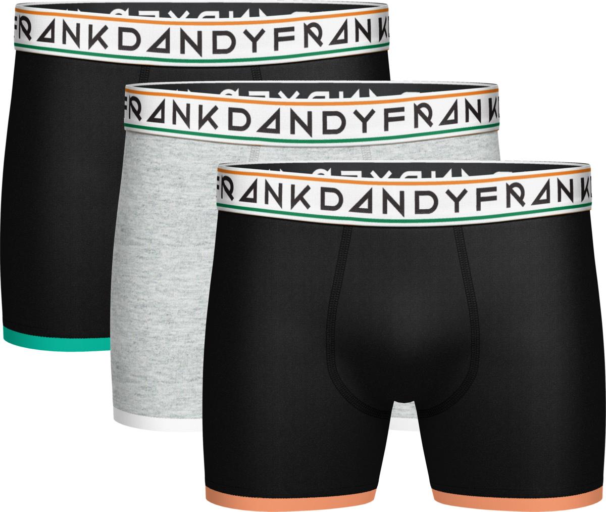 Frank Dandy Höst 2018 3-pack St Paul Bamboo Boxer Black/Grey Melange ...