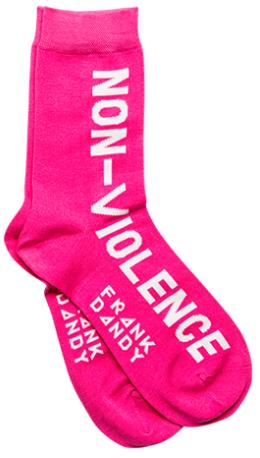 Frank Dandy Non-Violence Socks Magenta 41-46 | lyko.com