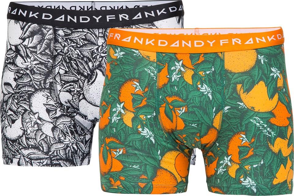 Frank Dandy Oranges Boxer White/Green 2-pack L | lyko.com