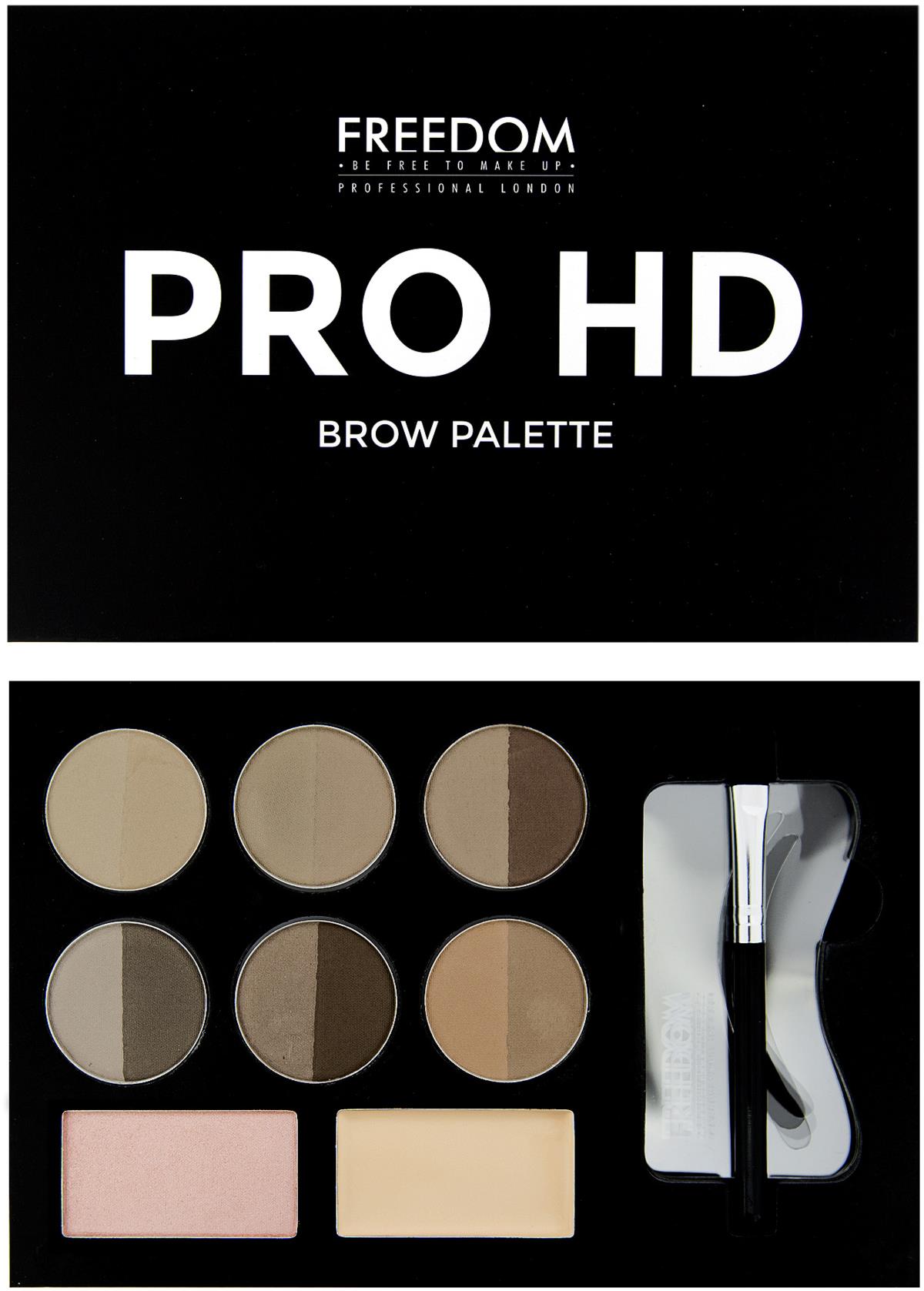 Freedom Makeup Pro HD Brow Palette Fair Medium | lyko.com