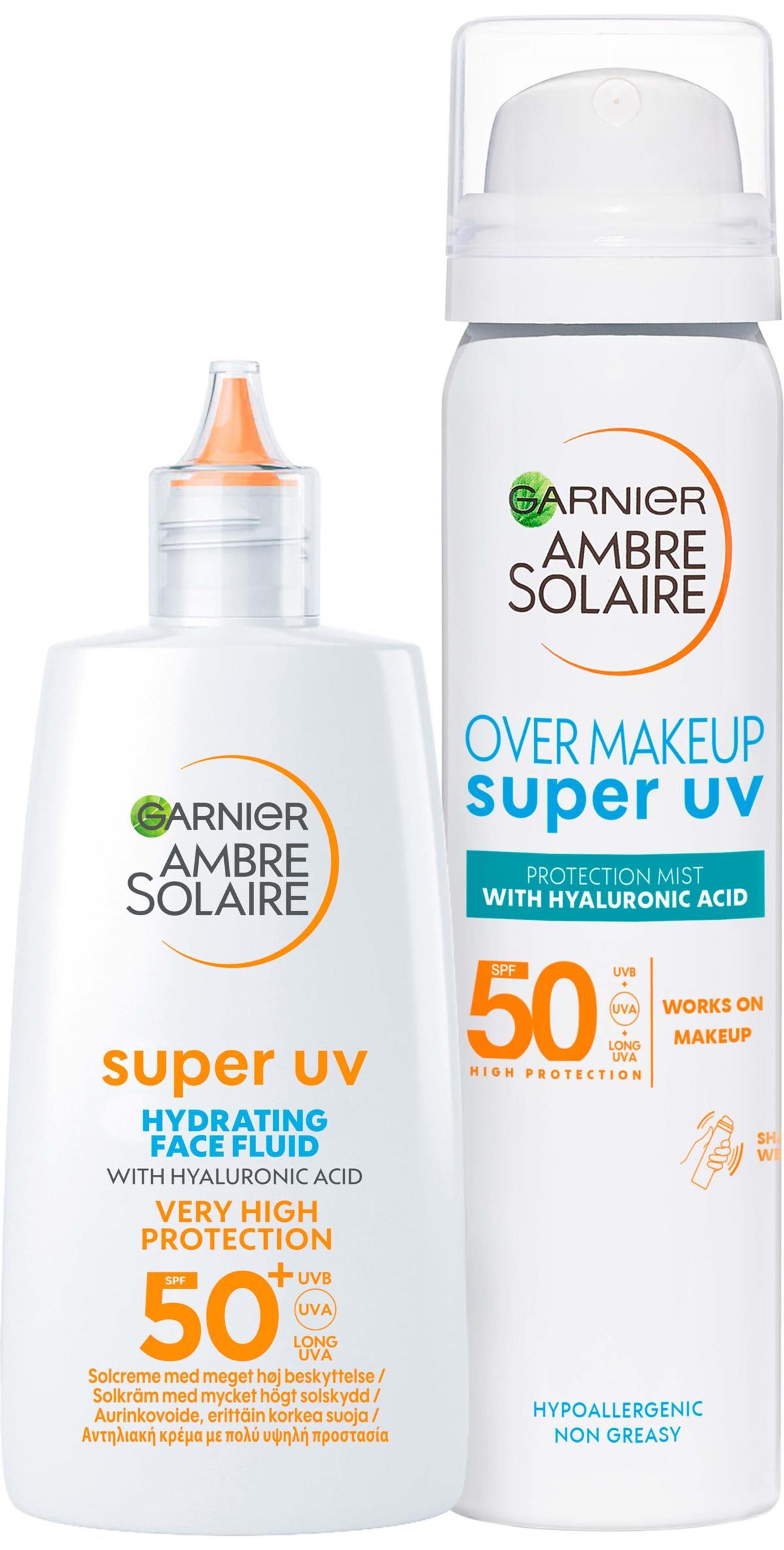 Garnier Ambre Solaire Super UV Duo - Over Makeup Mist + Anti-Dark Spots Fluid SPF50+ | lyko.com