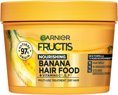Garnier Fructis Banana Hair Food Nourishing Hair Mask 400 ml | lyko.com