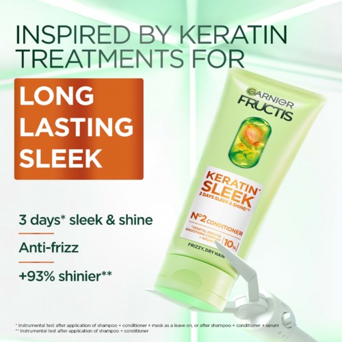 Garnier Fructis Keratin Sleek Conditioner 200 ml | lyko.com