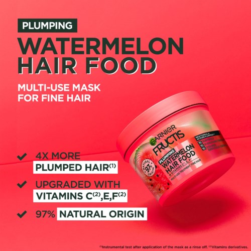 Garnier Fructis Watermelon Hair Food Plumping Multi-Use Treatment 400 ...