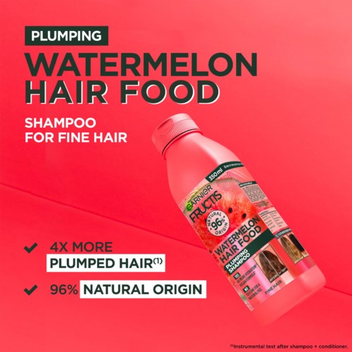 Garnier Fructis Watermelon Hair Food Plumping Shampoo 350 ml | lyko.com