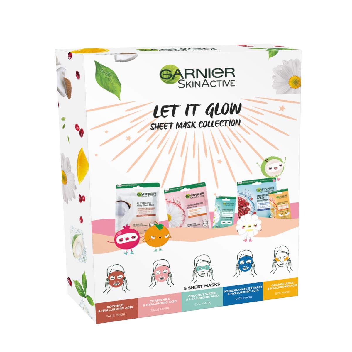 Garnier Let It Glow Tissue Mask Collection | lyko.com