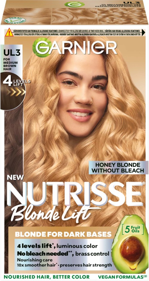 Garnier Nutrisse Blonde Lift UL3 4 Level Lift Blonding For Medium Brown ...