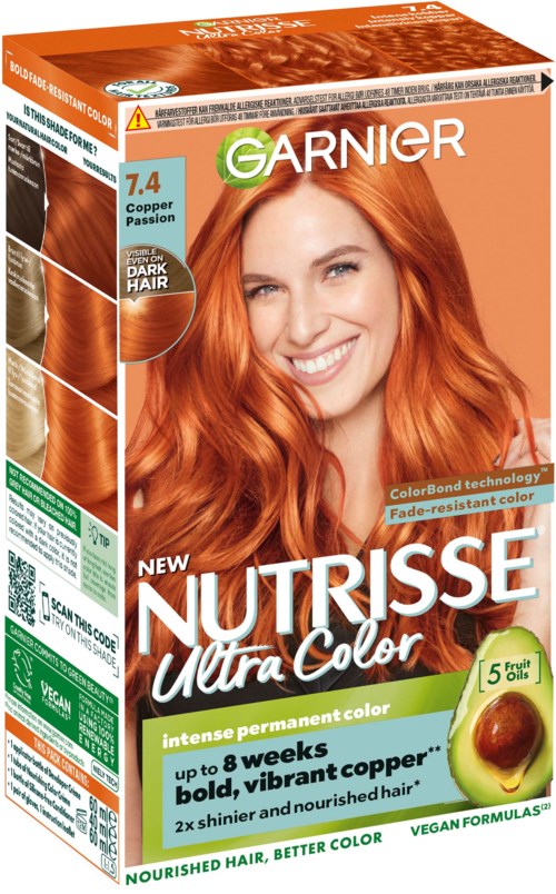 Garnier Nutrisse Ultra Color 7.40 Copper Passion 7.40 Copper Passion ...