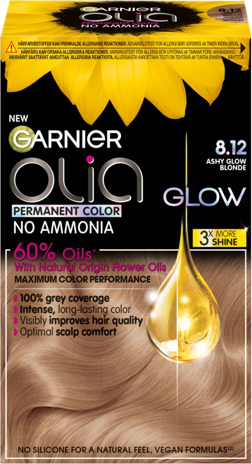 Garnier Olia Permanent Color 8.12 Ashy Glow Blonde | lyko.com