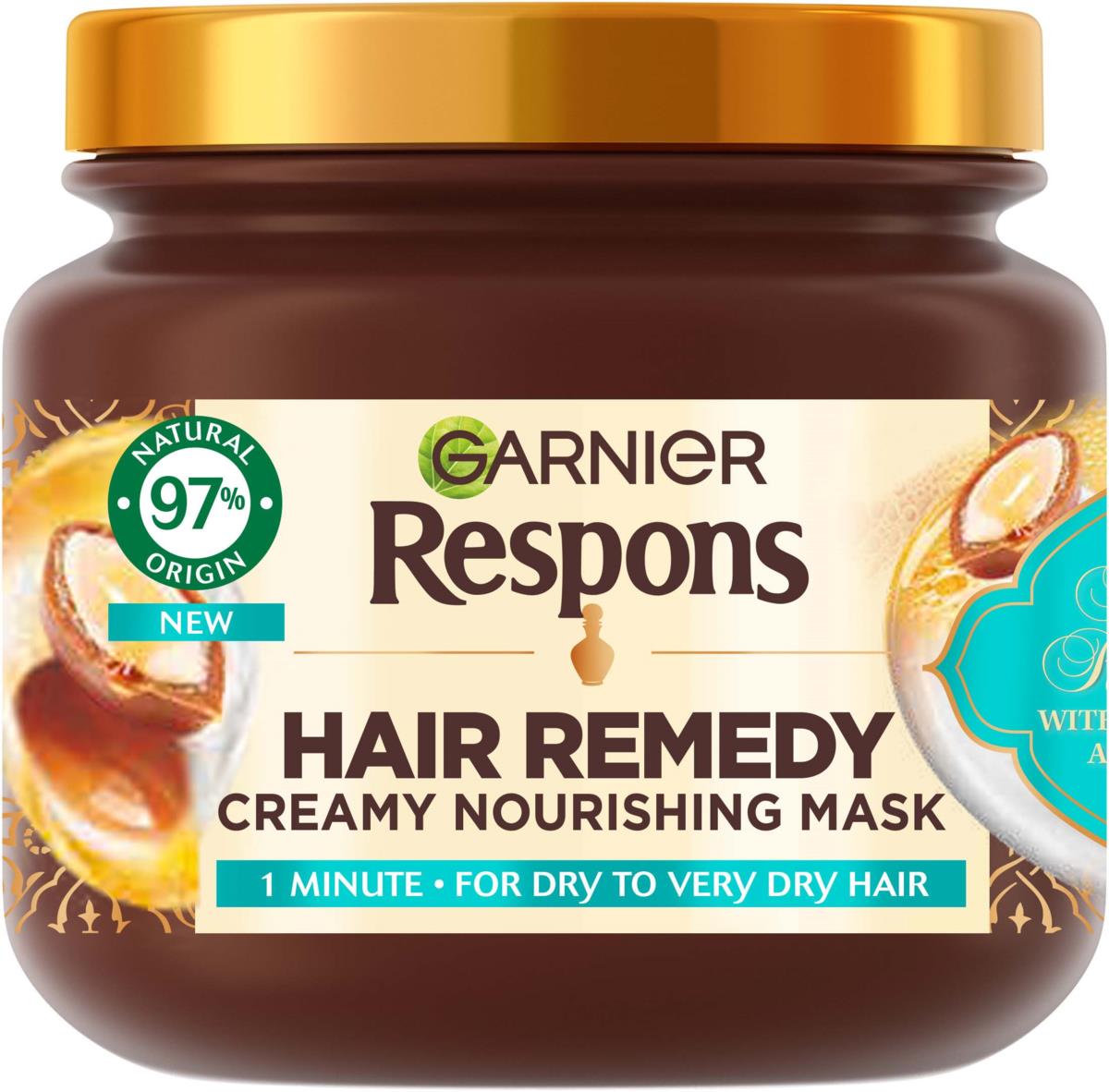 Garnier Respons Hair Remedy Creamy Nourishing Mask for Dry to Very Dry ...