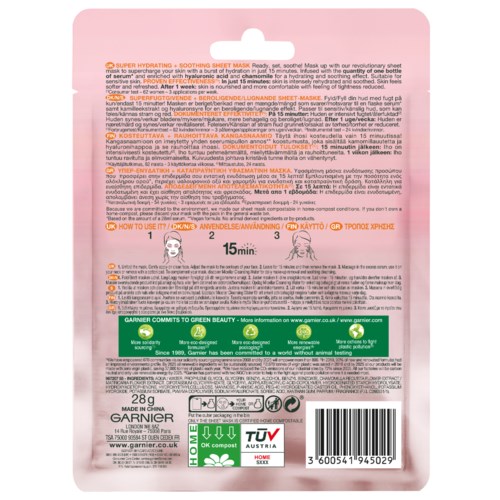 Garnier SkinActive Moisture Bomb Tissue Mask | lyko.com