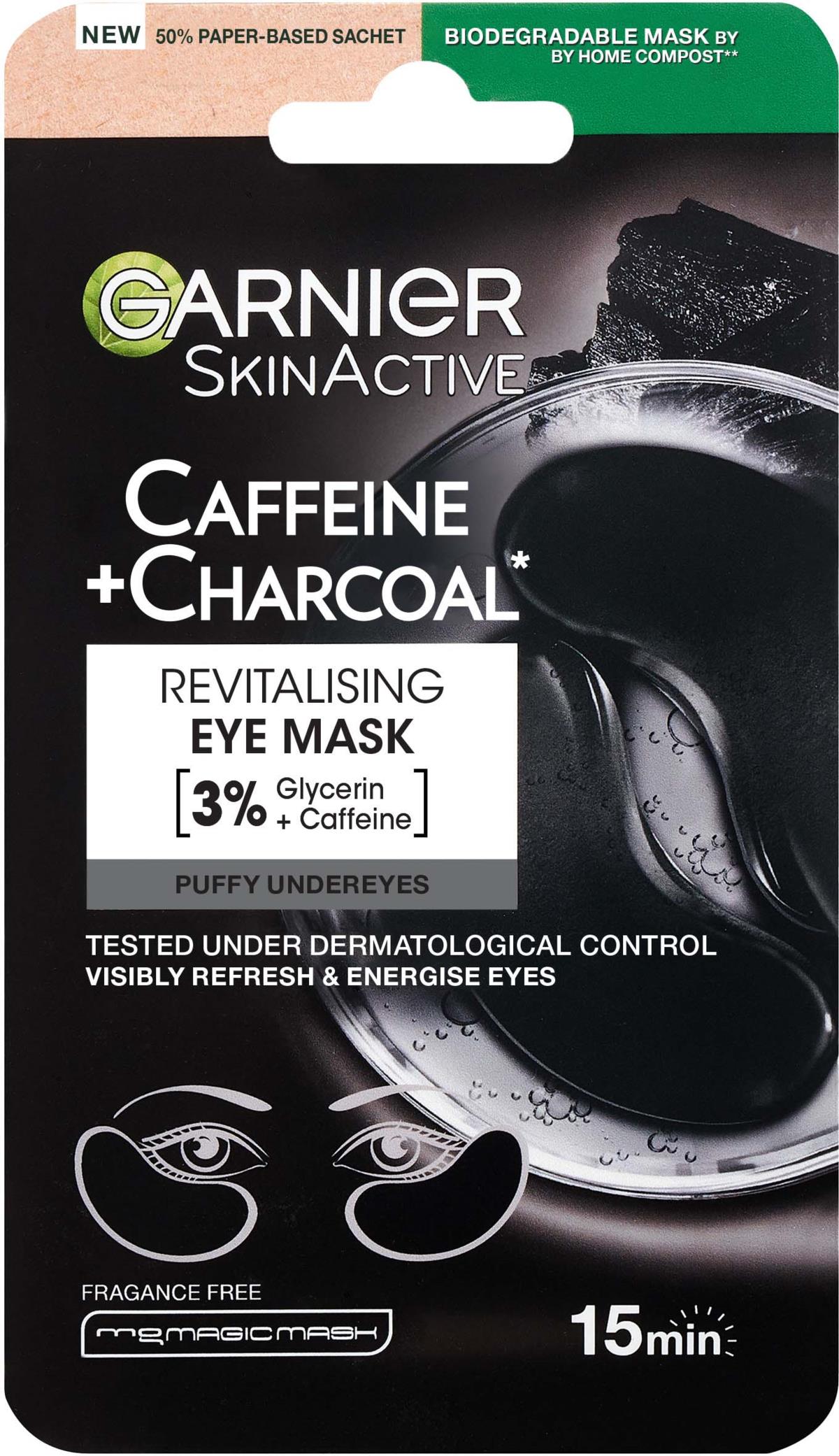 Garnier SkinActive Caffeine + Charcoal Depuffinig Eye Sheet Mask for ...