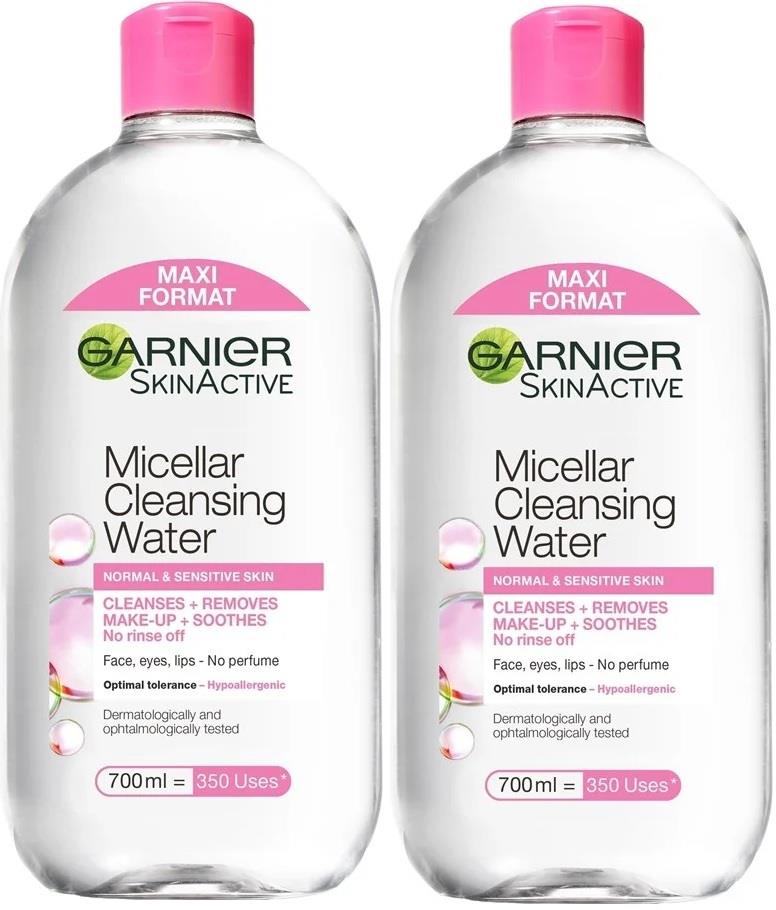 Garnier SkinActive Micellar Cleansing Water Duo 2x700 ml | lyko.com Garnier SkinActive Micellar Cleansing Water Duo 2x700 ml | lyko.com
