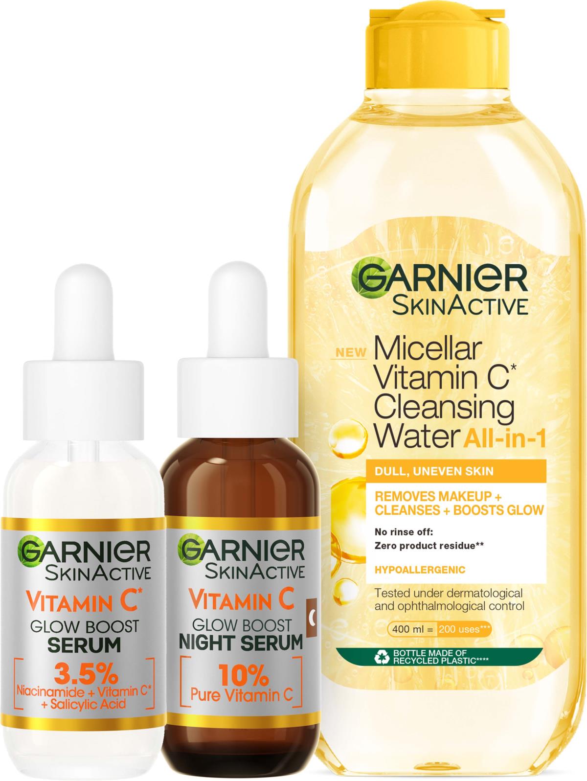 Garnier SkinActive Vitamin C Skincare Trio Kit - Glow Boost Serum ...