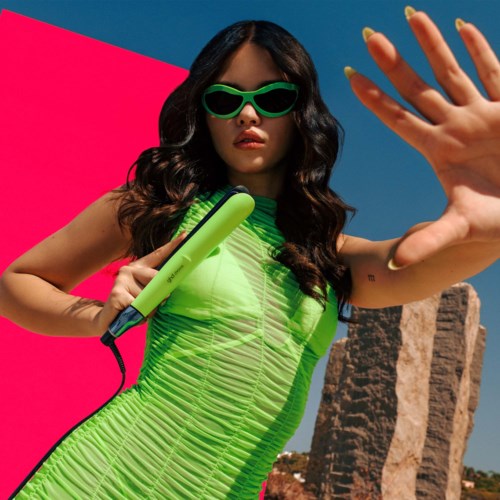 ghd Chronos Spring Summer Hair Straightener in Cyber Lime | lyko.com