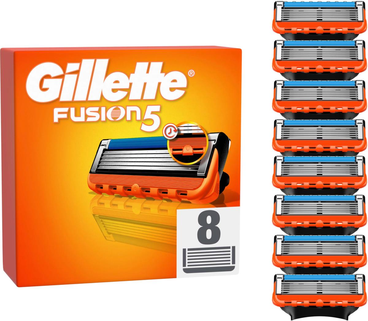 Gillette Fusion5 Razor blades for men 8 st | lyko.com
