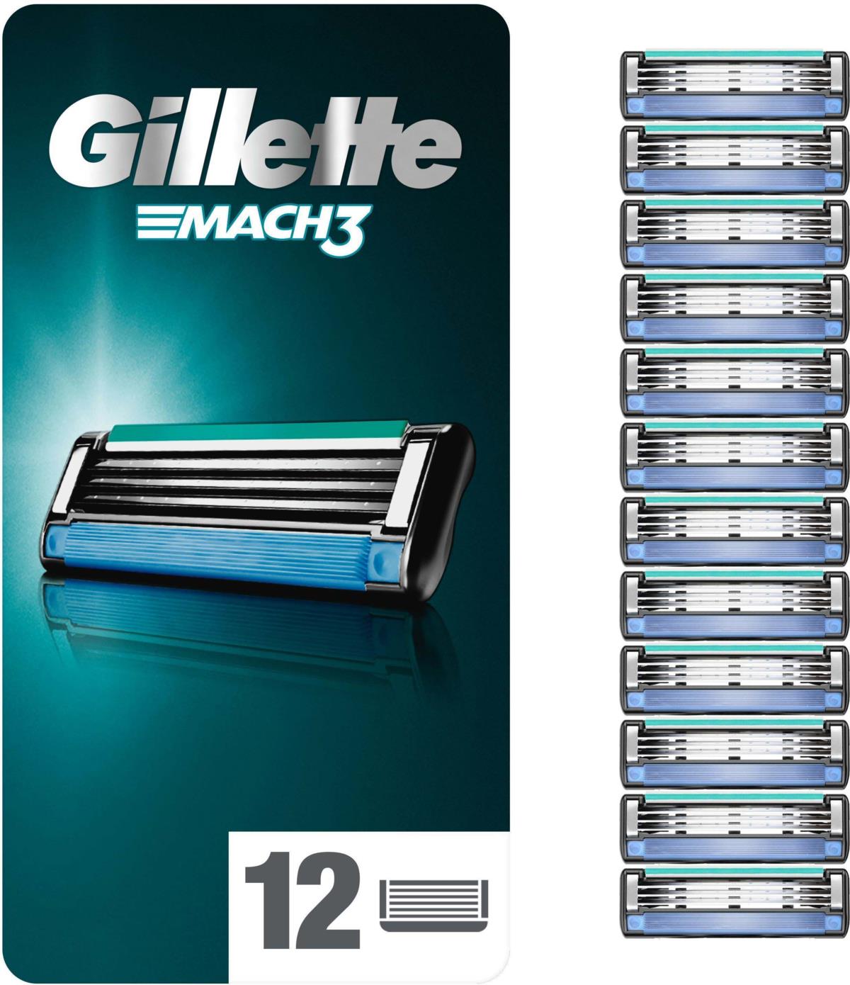 Gillette Mach3 Men’s Razor Blade Refills 12 Count | lyko.com