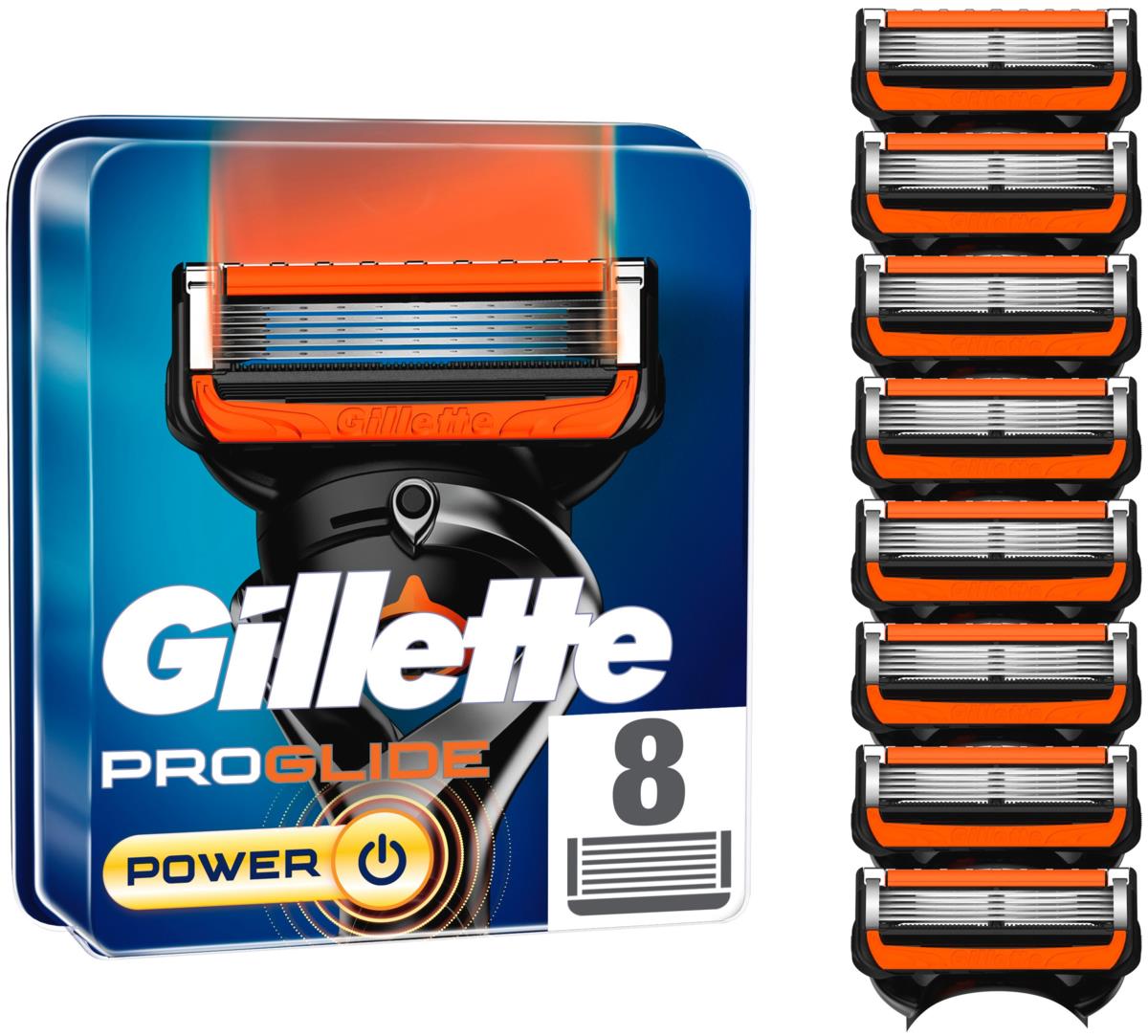 Gillette ProGlide Power Razor Blade Refills 8 kpl | lyko.com