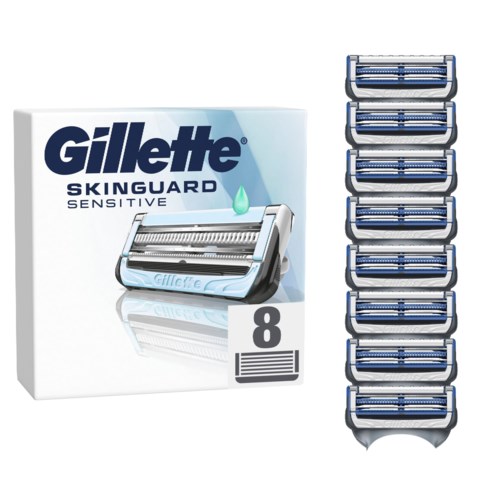 Gillette SkinGuard Sensitive Razor Blade Refills for Men 8 Blades 4 pcs ...