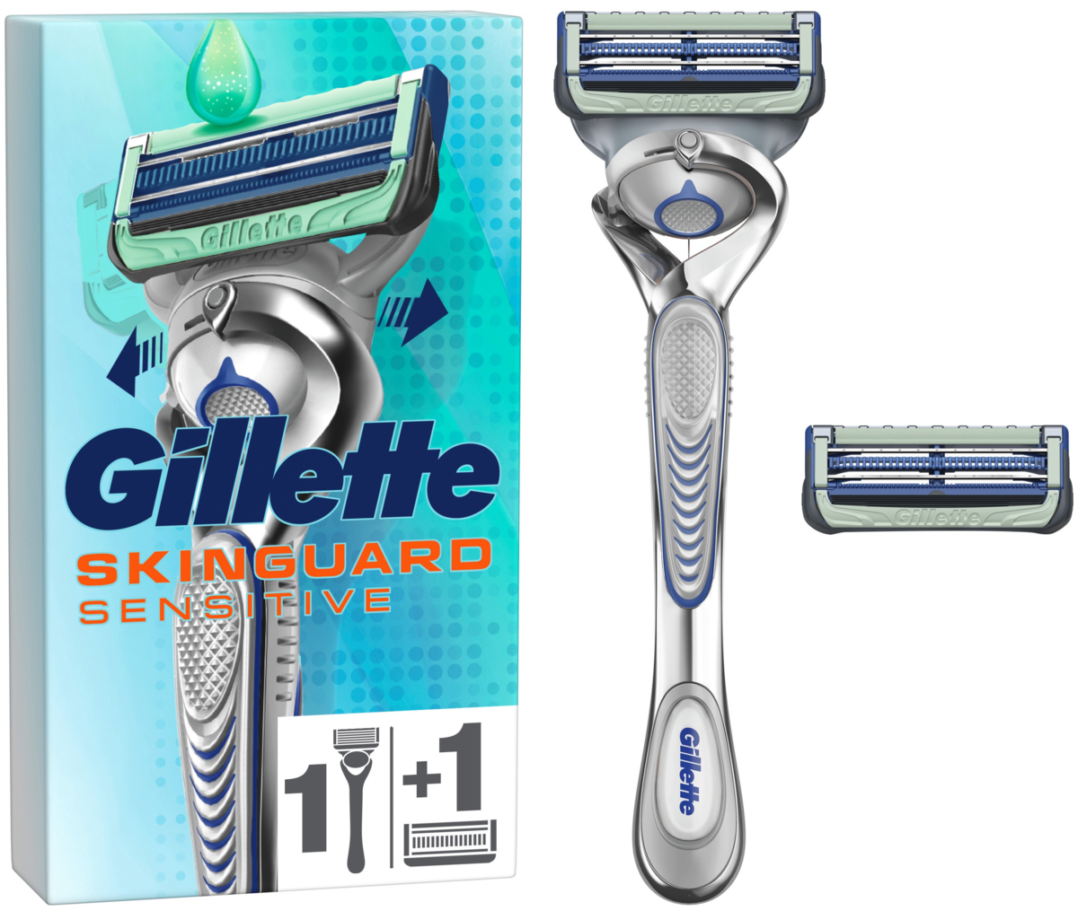 Gillette SkinGuard Sensitive Razor Flex Aloe - 2 Blades | lyko.com