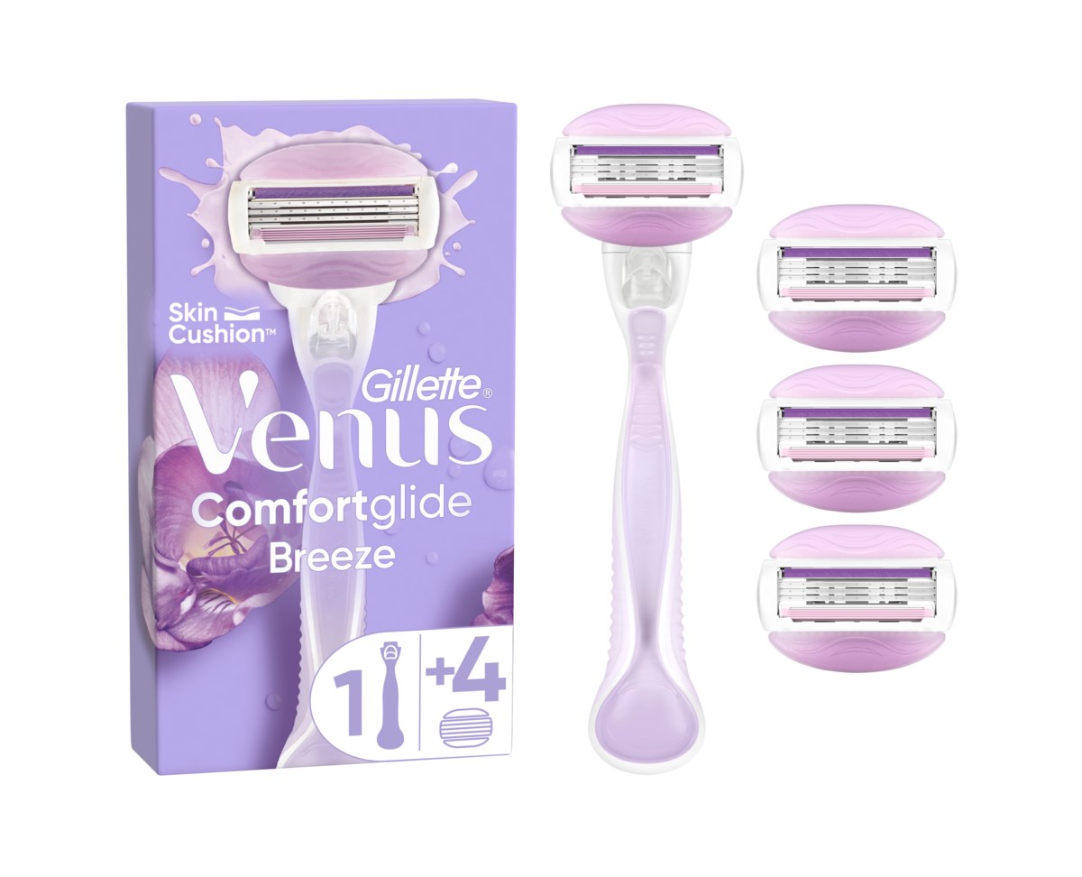 Gillette Venus Comfortglide Breeze Razor 4 Razor Blade Refills Lyko Gillette Venus Comfortglide Breeze Razor 4 Razor Blade Refills Lyko