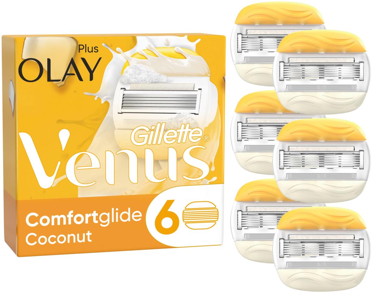 Gillette Venus ComfortGlide Coconut plus Olay Razor Blades 6 st | lyko.com
