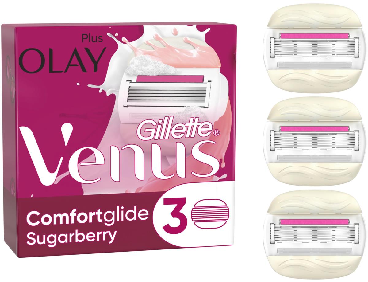 Gillette Venus ComfortGlide Sugarberry Razor Blades 3-pack | lyko.com