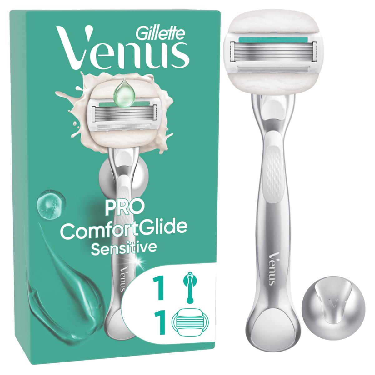 Gillette Venus Venus ComfortGlide Sensitive Razor + 1 Razor Blades ...