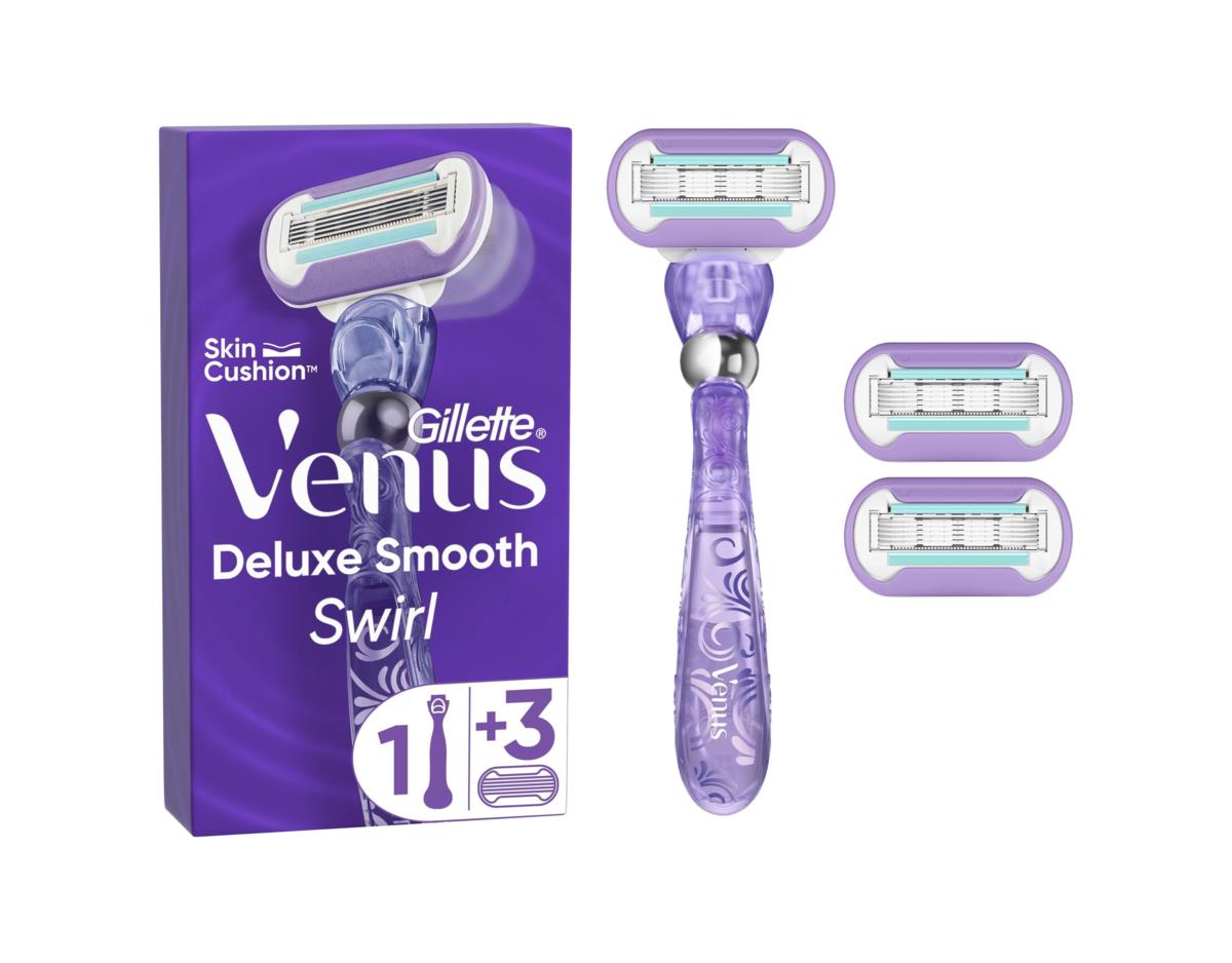 Gillette Venus Deluxe Smooth Swirl Razor 3 razor blade refills | lyko.com