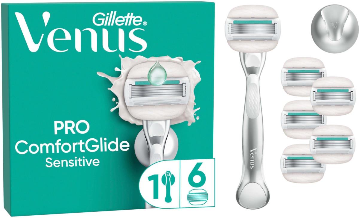 Gillette Venus Pro ComfortGlide Sensitive Razor & Holder 6 pcs | lyko.com