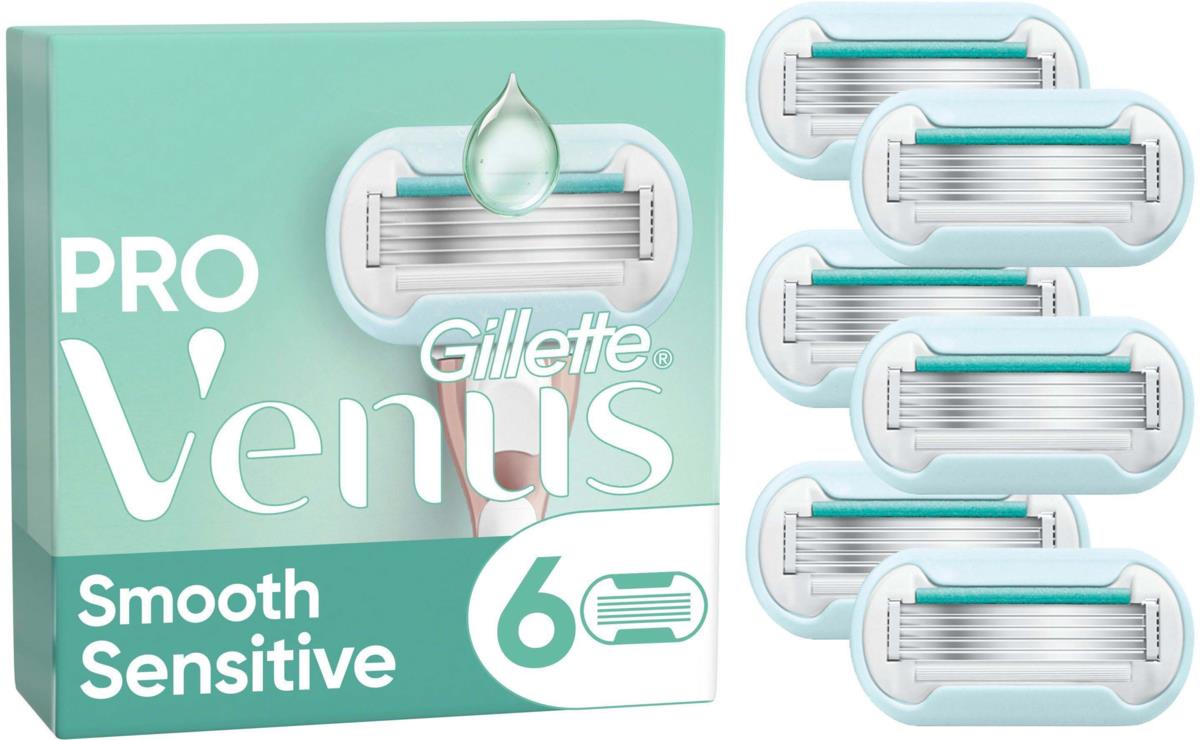 Gillette Venus Pro Smooth Sensitive Razor Blades 6 pcs | lyko.com