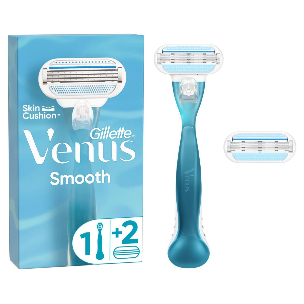 Gillette Venus Smooth Razor 2 razor blade refills | lyko.com