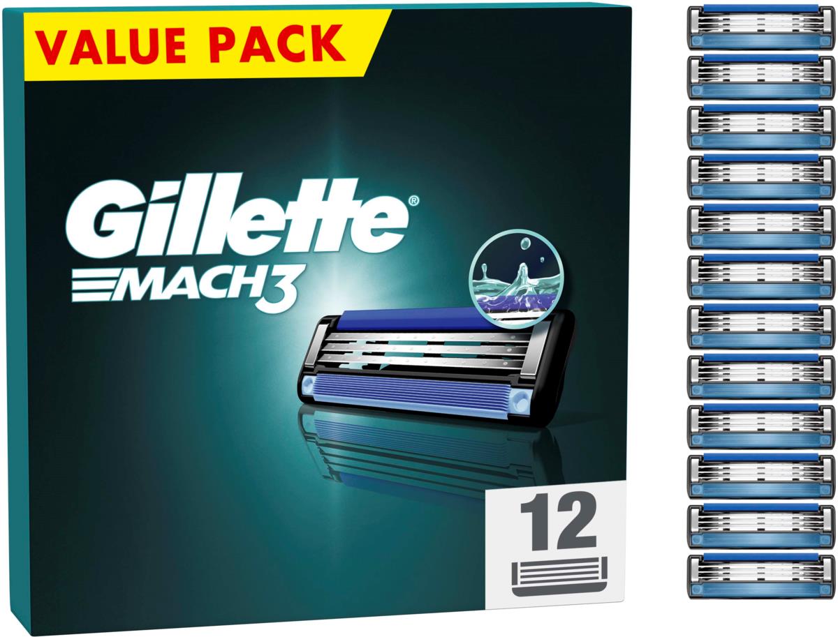 Gillette Mach3 Men’s Razor Blade Refills 12 Count | lyko.com