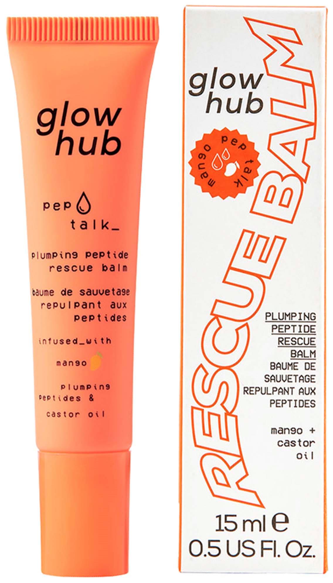 Glow Hub Pep Talk Tinted Plumping Peptide Rescue Balm Mango 15 ml ...