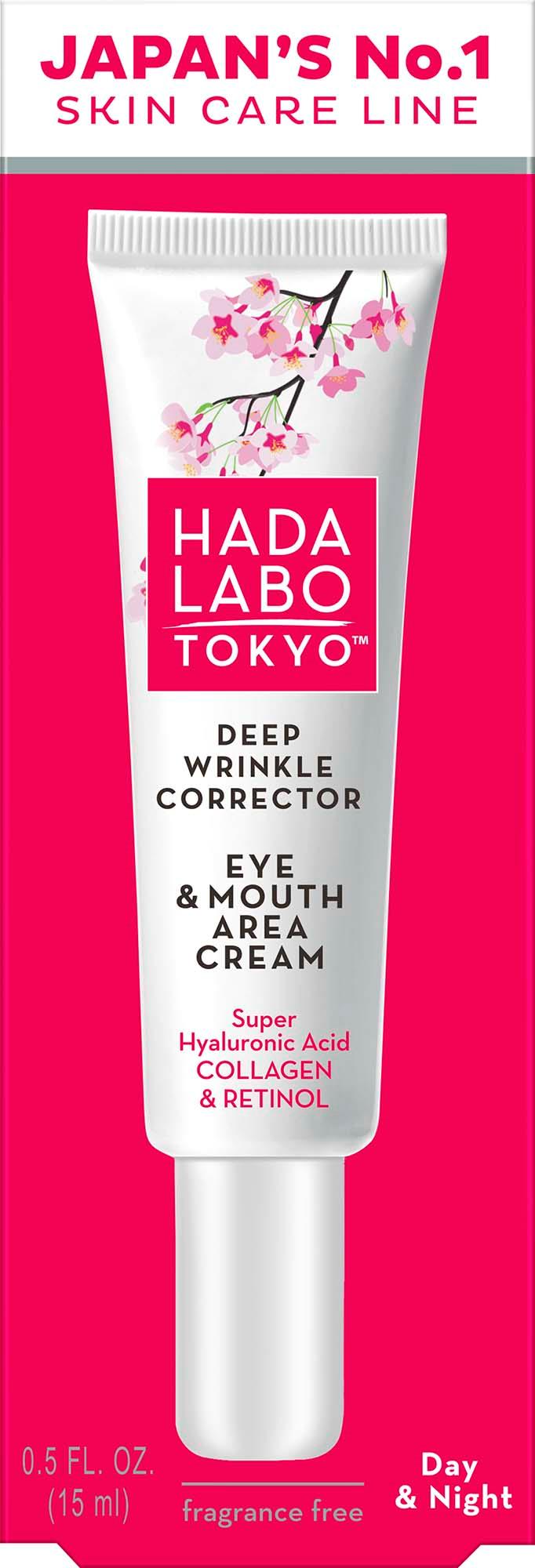 Hada Labo Tokyo Deep Wrinkle Corrector Eye & Mouth Area Cream 15 ml ...