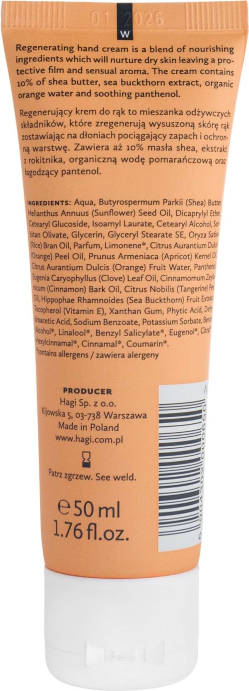 Hagi Natural Hand Cream For Very Dry Skin Spicy Orange m 50 ml | lyko.com