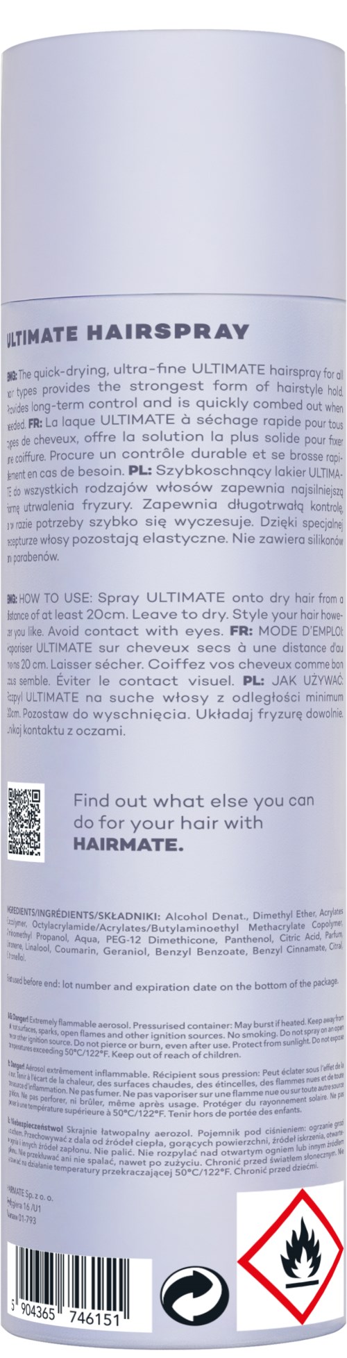 HAIRMATE ULTIMATE Hairspray 300 ml | lyko.com