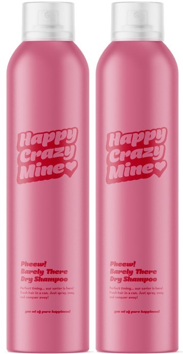 Happy Crazy Mine Pheew! Barely There Dry Schampo Duo 2x300 ml | lyko.com