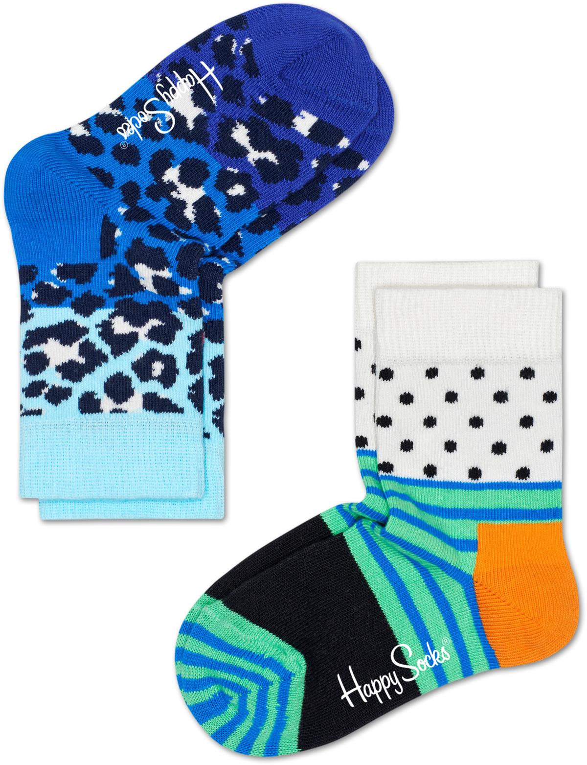 Happy Socks Kids Leopard Stripe Blå 0-12M S | lyko.com